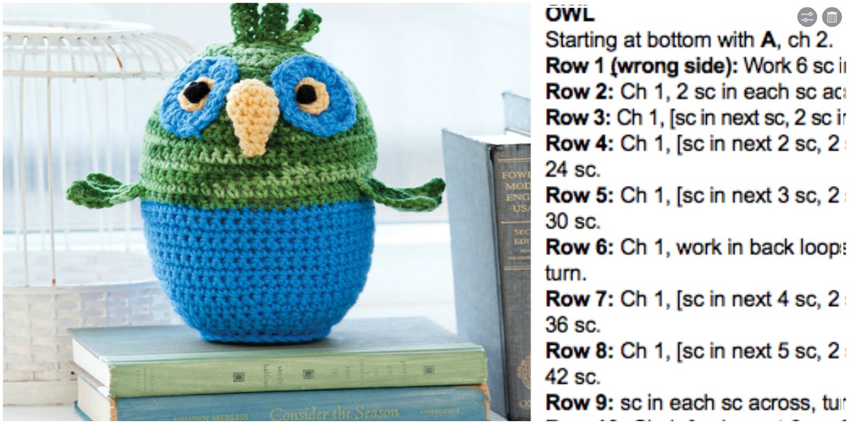 OWL Paperweight or kids Toy. [Free Easy Pat] - Styles Idea