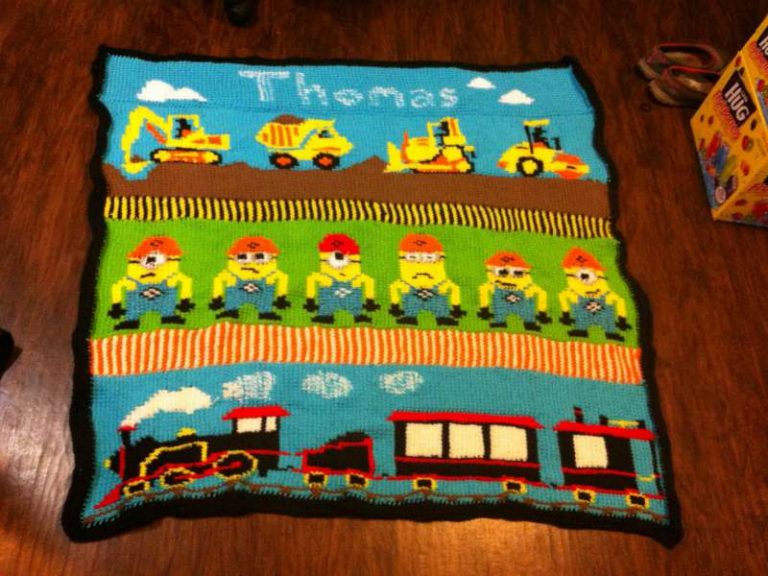 Construction & Minions Toddler Blanket [Free Pattern] - Styles Idea