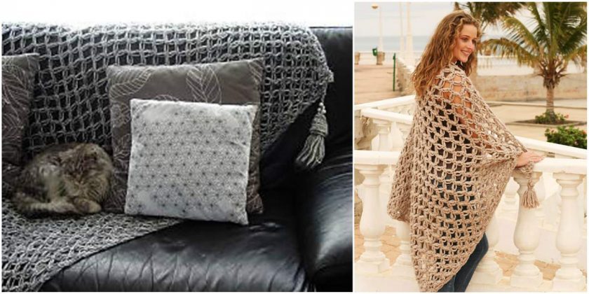 Spanish Wrap Shawl Blanket [Free Crochet] - Styles Idea