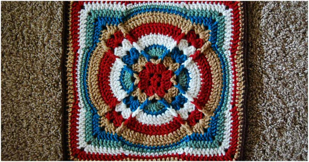 Denna - Afghan block [Crochet] - Styles Idea