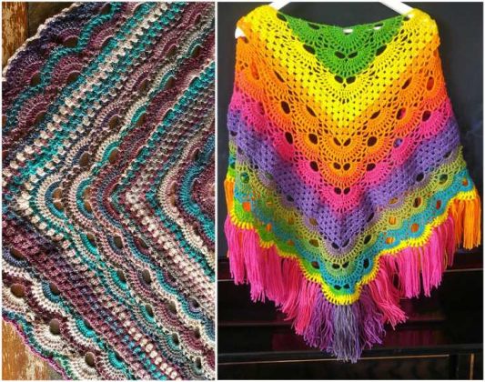 Virus Shawl Crochet - Free Pattern - Styles Idea