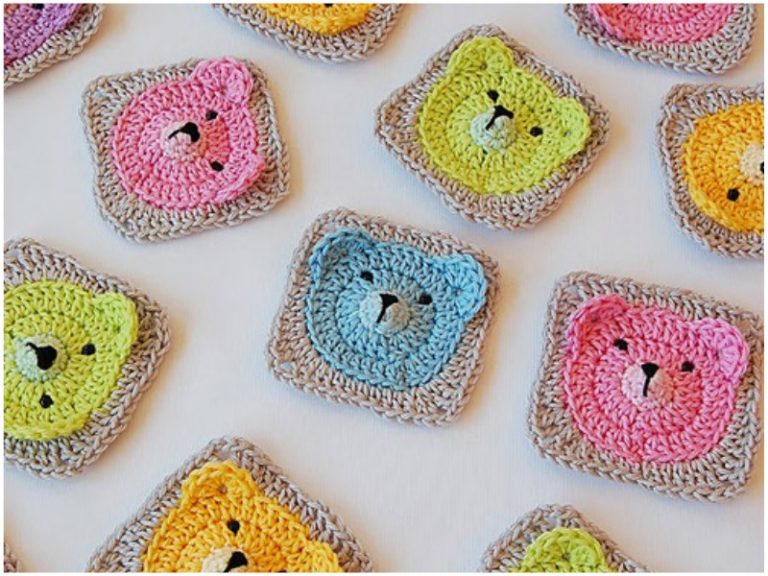 Crochet Teddy Bear - Granny Square [Tutorial] - Styles Idea