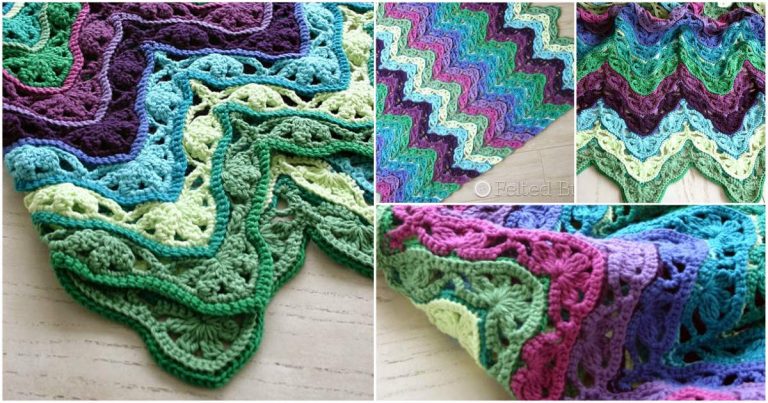Brighton 3D blanket [Super CUTE Crochet] - Styles Idea