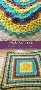 Colorful Virus Crochet Blankets - Styles Idea