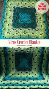 Colorful Virus Crochet Blankets - Styles Idea