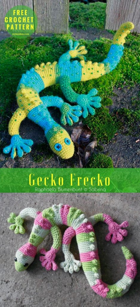 Gecko Frecko Free Crochet Pattern - Styles Idea