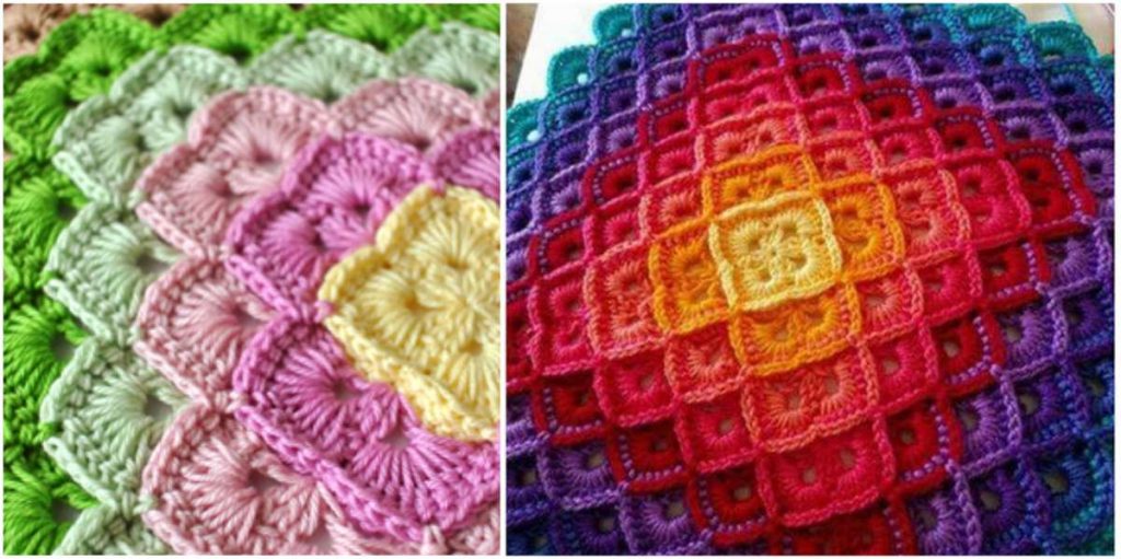 Shells and Box Stitch Blanket Free Crochet Patterns - Styles Idea