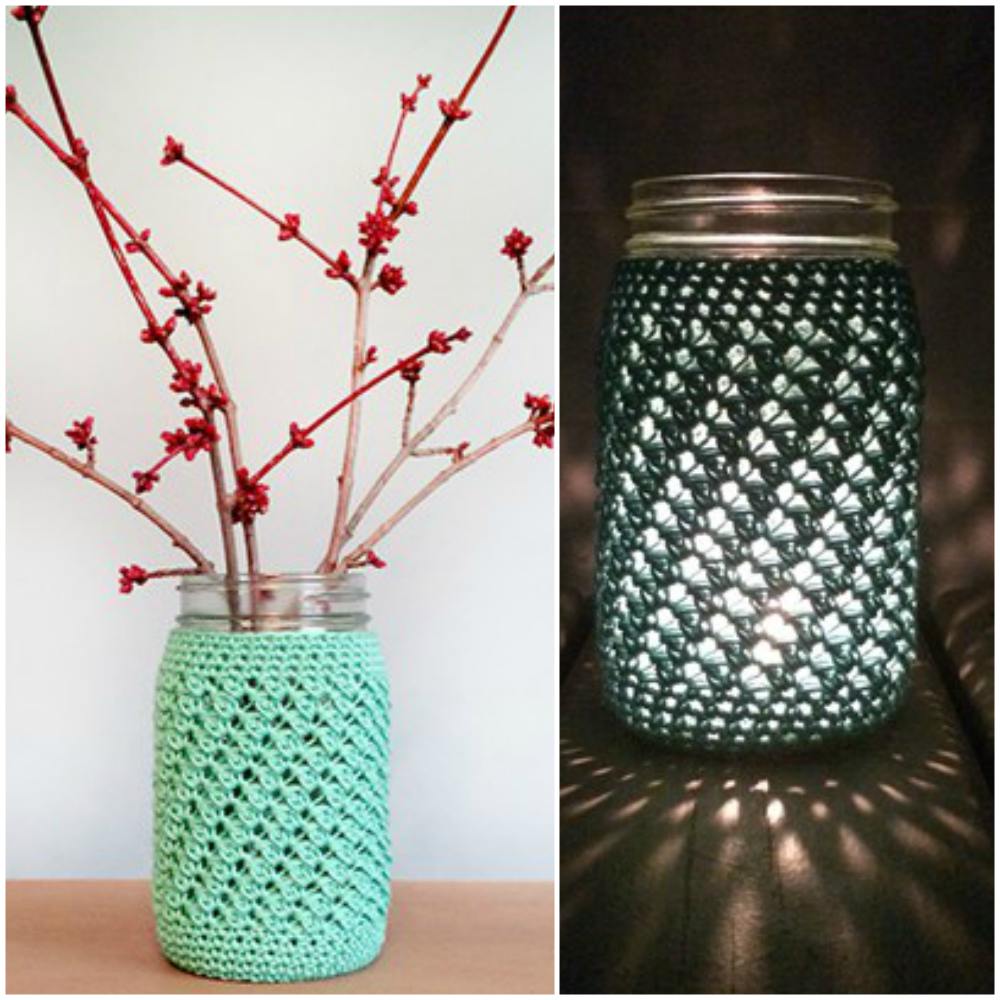 Cozy Crochet Jar Cover - Free Pattern - Styles Idea