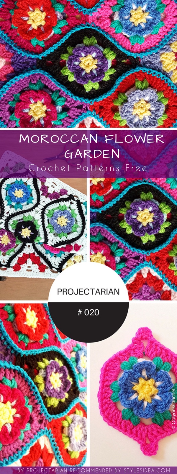 Moroccan Flower Garden Crochet Pattern Free - Styles Idea