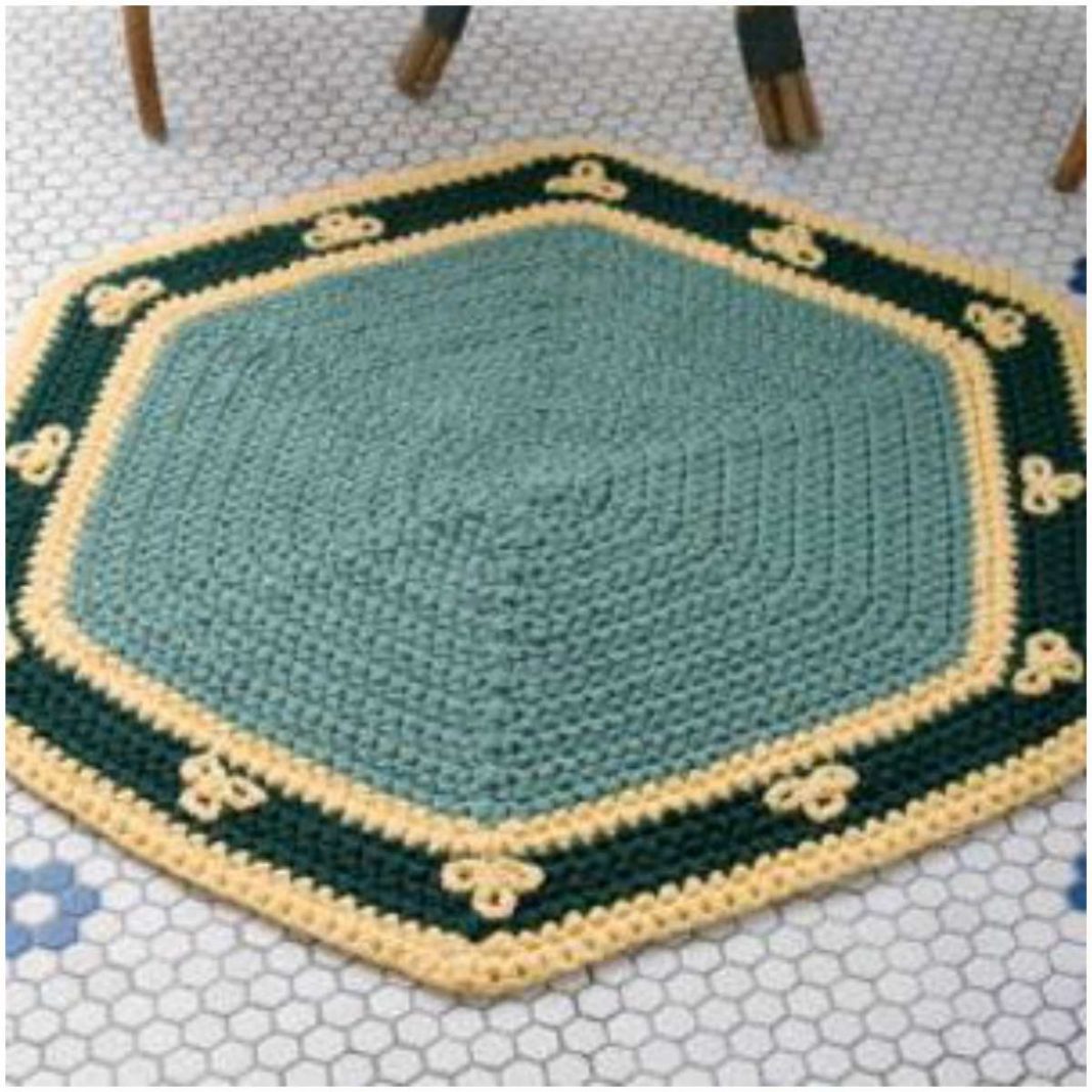 Easy crochet Rug - "hexagon" - Styles Idea