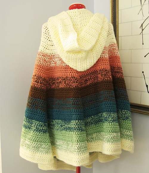 Ruffled Crochet Shawl and Cape - Free Pattern in PDF - Styles Idea