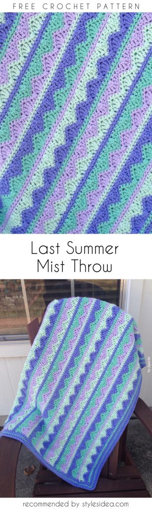 Last Summer Mist Throw [Free Pattern in PDF] - Styles Idea