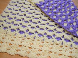 Shell Reversible Crochet Blanket for Babies [Free Pattern] - Styles Idea