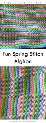 Fun Spring Stitch for Afghan Free Pattern - Styles Idea