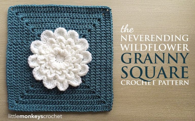 Never Ending Flowers - Crochet Granny Square [Free Patten] - Styles Idea