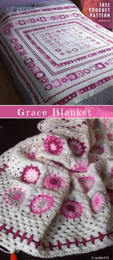 Grace Blanket Free Crochet Pattern - Styles Idea