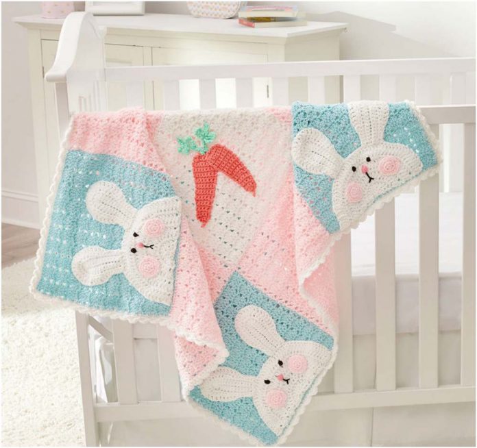 Luv My Bunny Crochet Blanket [Free Pattern] - Styles Idea