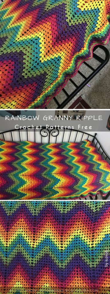 Granny Ripple Afghan Crochet Pattern Free - Styles Idea