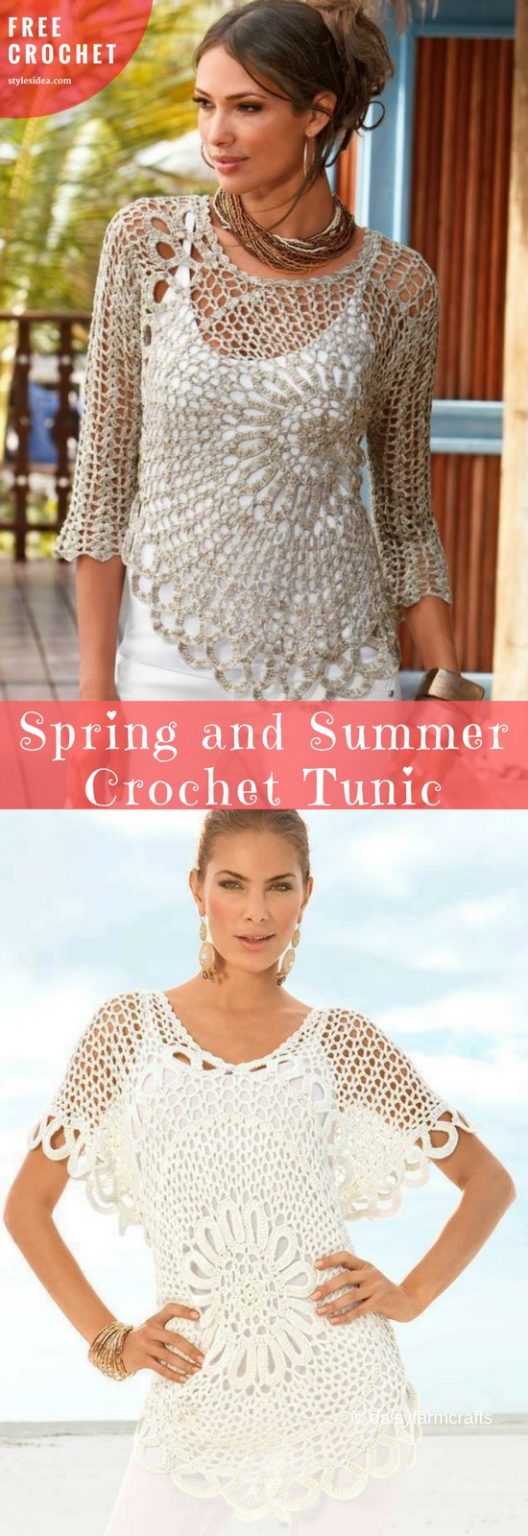 Tunics for Spring and Summer [Free Crochet] - Styles Idea