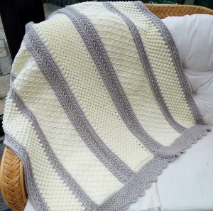 Aran Hearts Throw Free Crochet Pattern - Styles Idea