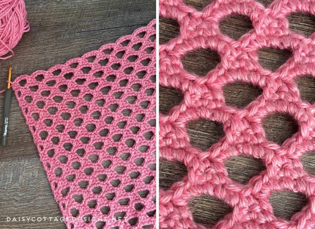 Honeycomb Trellis Stitch [Free Crochet Pattern] - Styles Idea