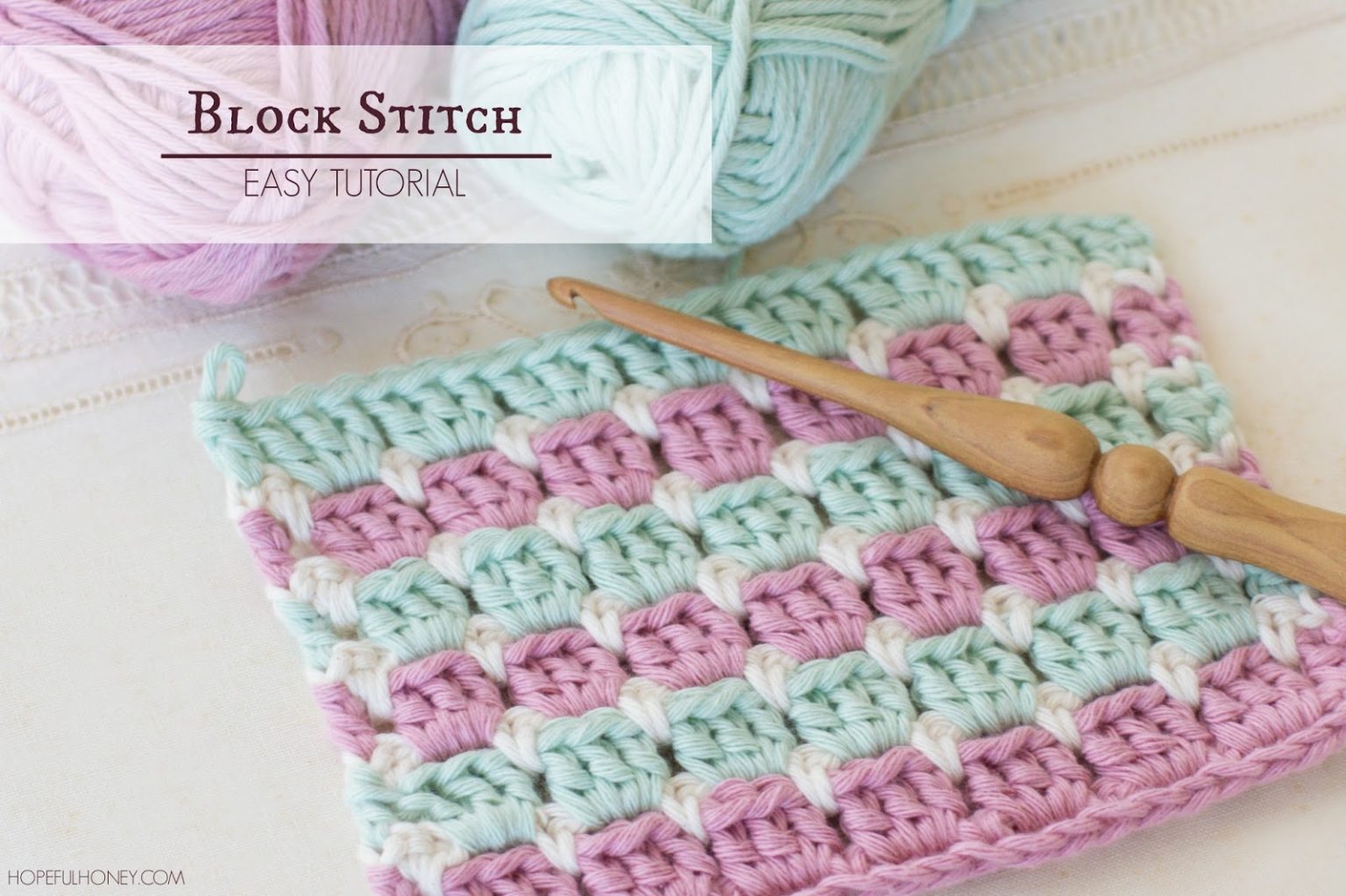 How to Crochet Block Stitch with 100% Effect [Free & Easy Tutorial ...
