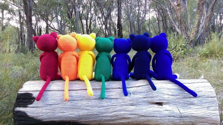 Rainbow Crochet Ami Cats [Free Pattern] - Styles Idea