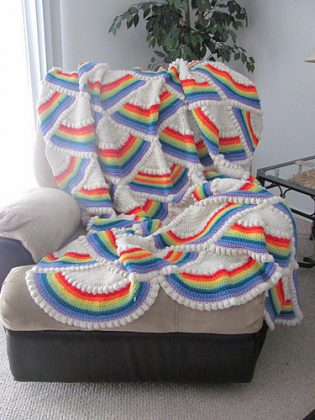 The Rainbow Crochet Afghan - Free Pattern - Styles Idea