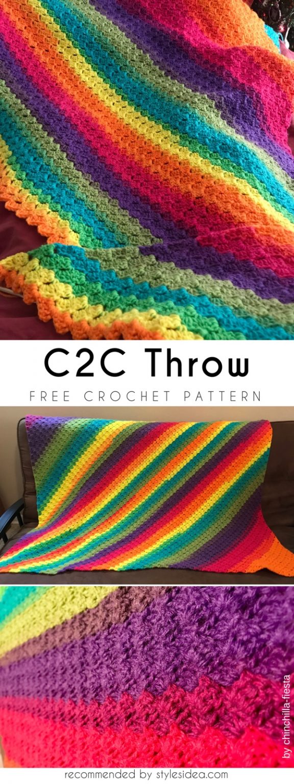 Corner To Corner Throw Crochet Pattern Free - Styles Idea
