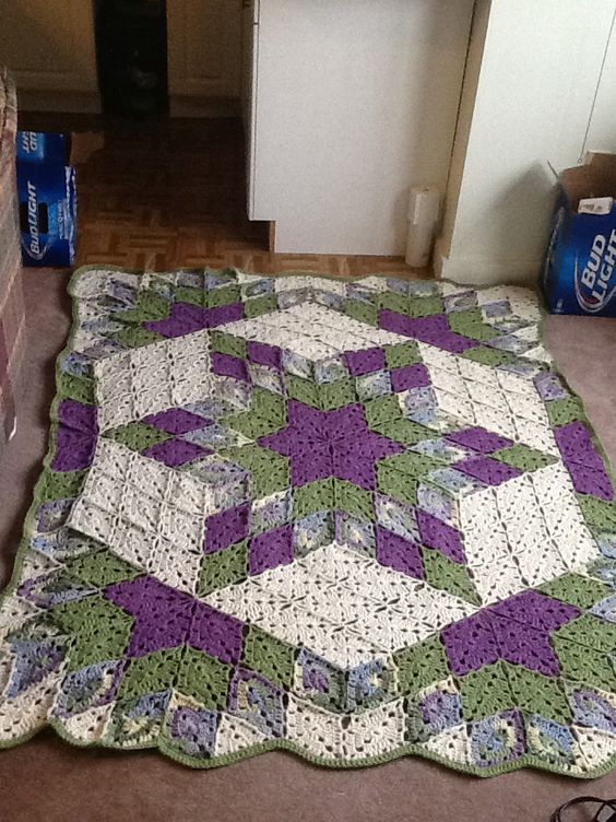 Prairie Crochet Star - Free Pattern blanket - Styles Idea
