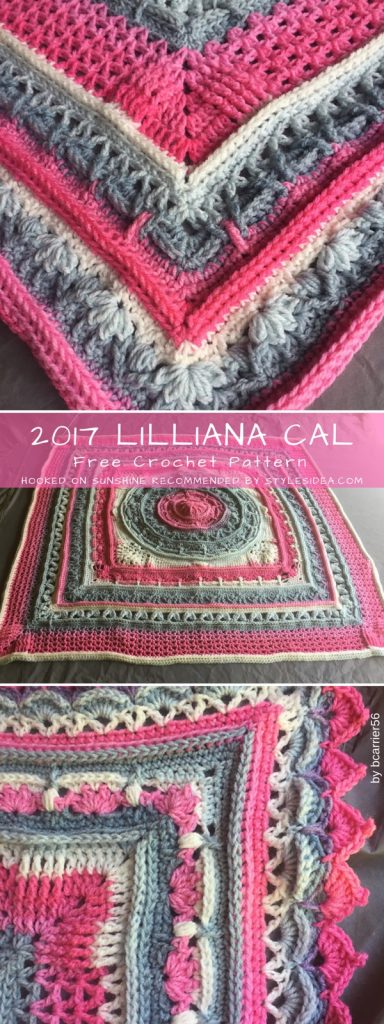2017 LILLIANA CAL Throw Crochet Patterns Free - Styles Idea