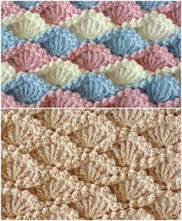 Textured Shell Stitch Free Crochet Pattern - Styles Idea