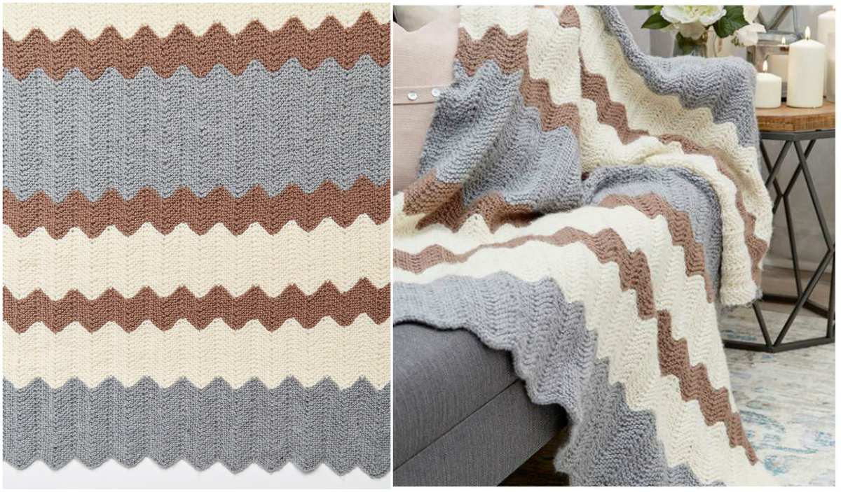 Calming Chevron Throw - Excellent Colors - Styles Idea