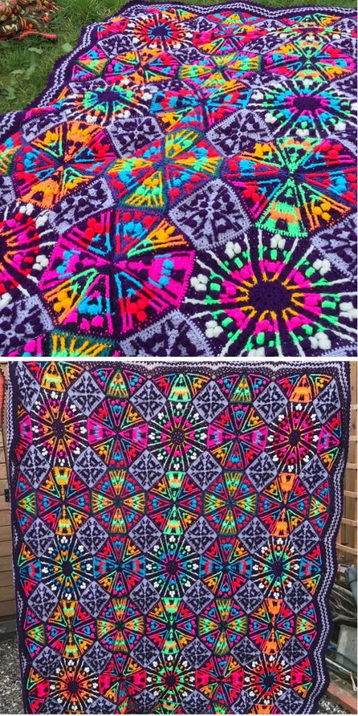 Beautiful Kaleidoscope Granny Crochet Blankets - Styles Idea