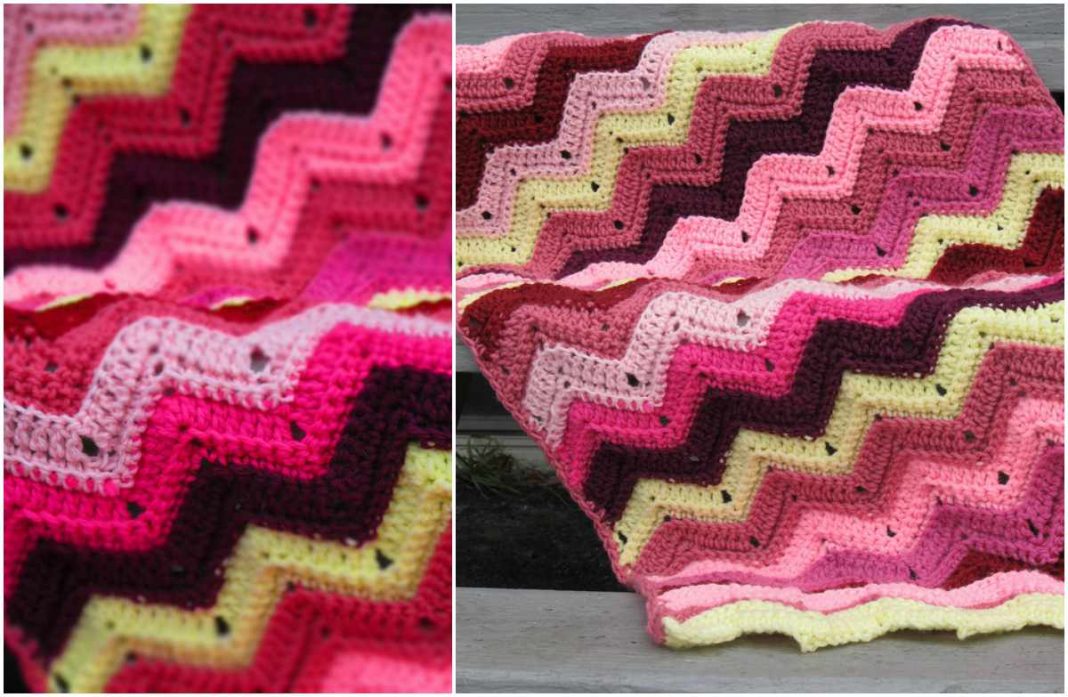 Scrap Ripple Afghan Free Crochet Pattern - Styles Idea