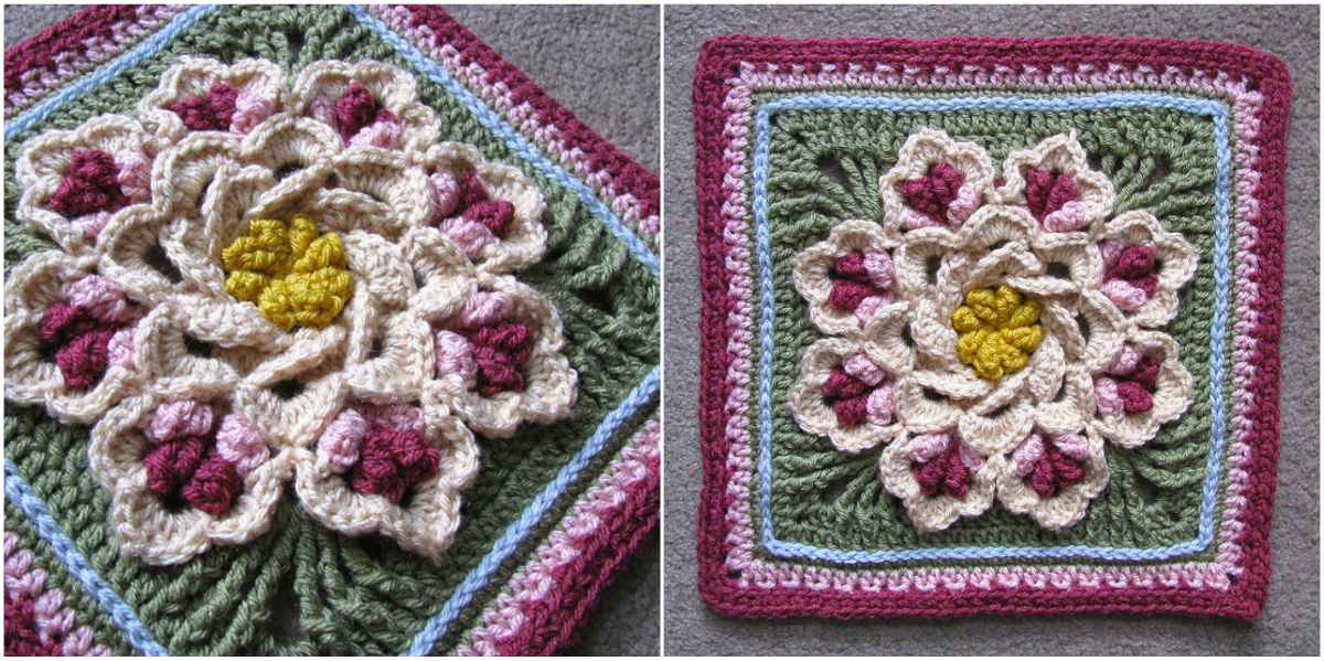 Tropical Delight Crochet Square - Styles Idea