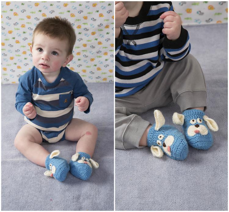 Puppy Crochet Booties - Free Pattern - Styles Idea