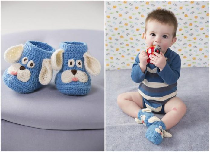 Puppy Crochet Booties - Free Pattern - Styles Idea