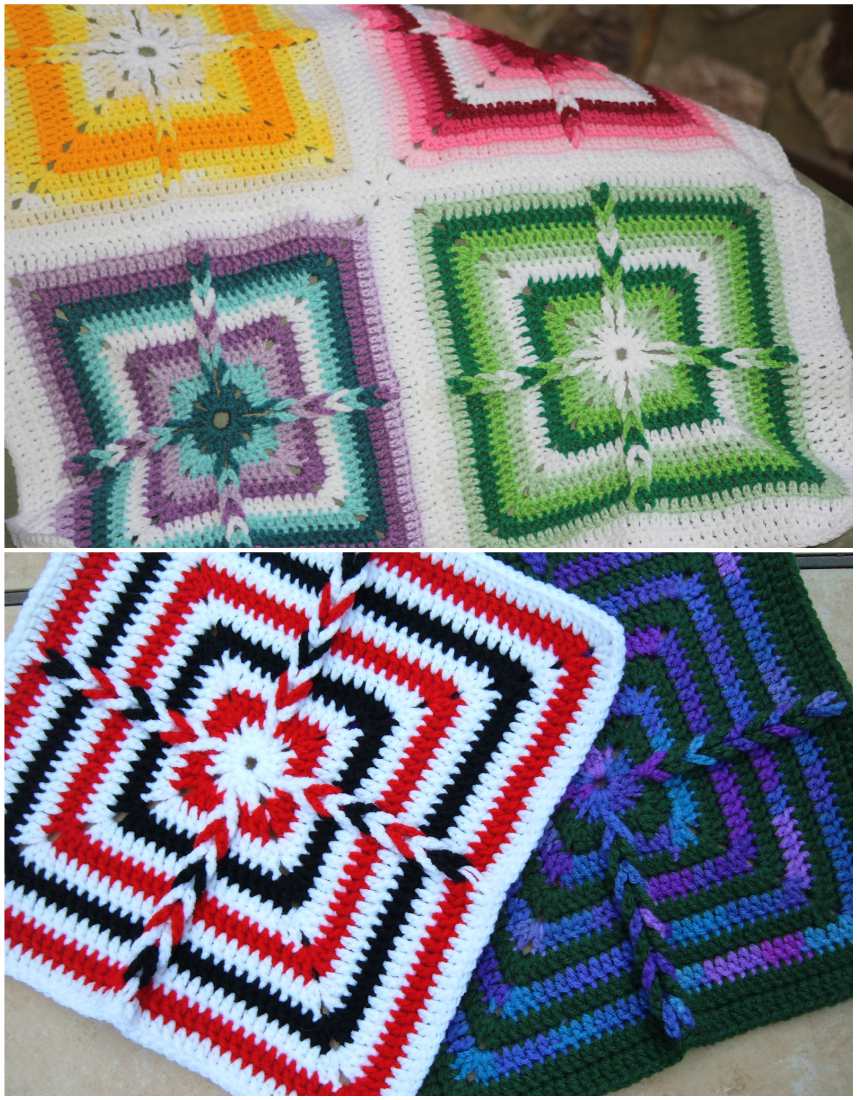 Ladder-Loops Crochet Block - Free Pattern - Styles Idea