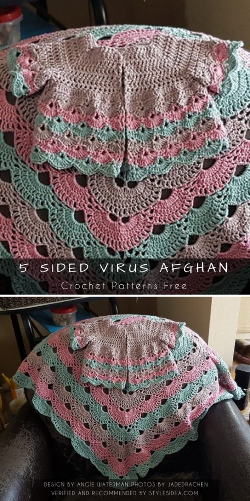 5 Sided Virus Afghan Crochet Patterns Free - Styles Idea