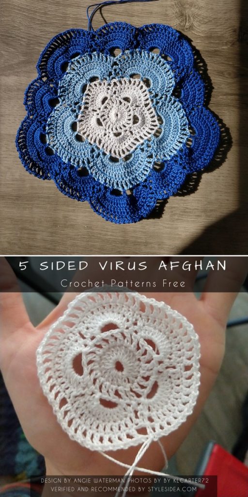 5 Sided Virus Afghan Crochet Patterns Free - Styles Idea