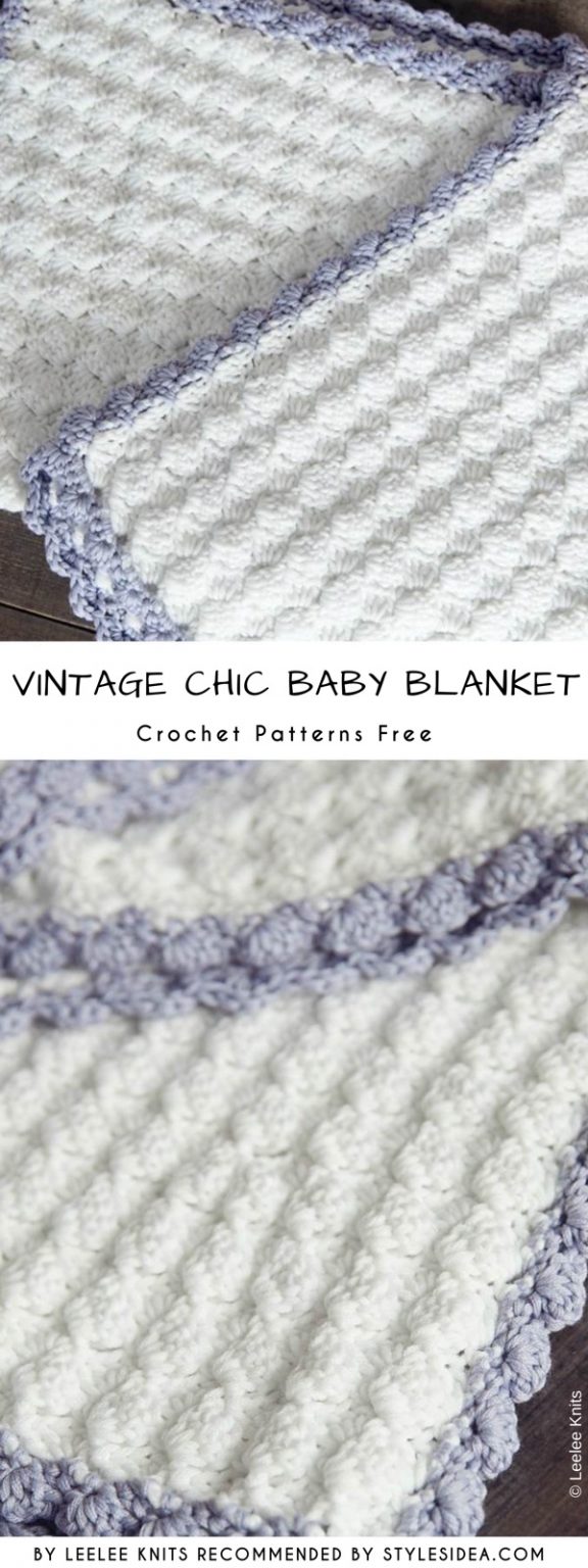 Vintage Chic Baby Blanket Crochet Pattern Free - Styles Idea