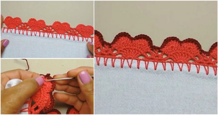 Heart Edging Crochet Tutorial Free - Styles Idea