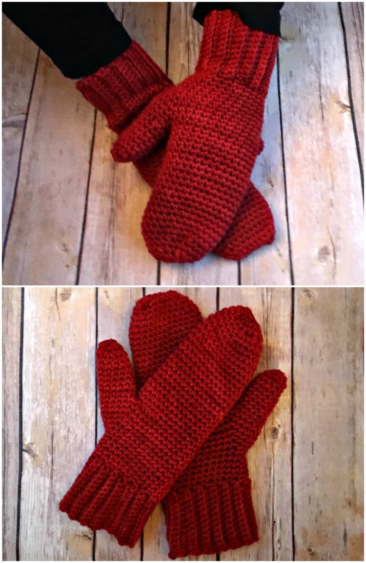 Basic Crochet Mittens - Free Pattern - Styles Idea