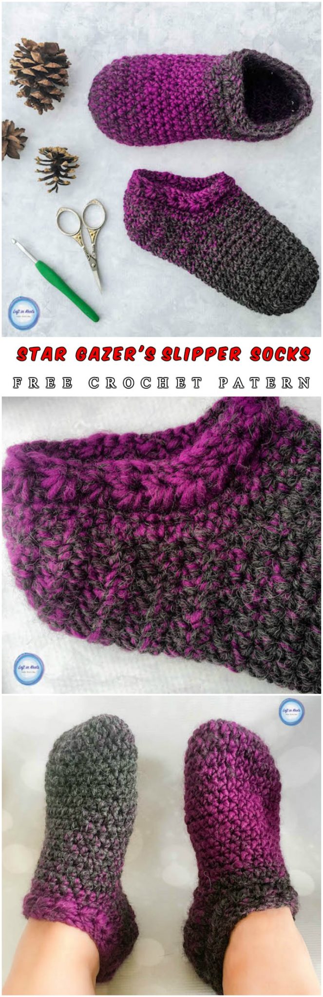 Free Crochet Pattern: Slipper Socks - Styles Idea