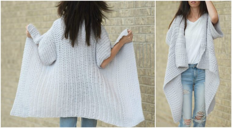 Kimono Cardigan Cascading Crochet Pattern Free - Styles Idea