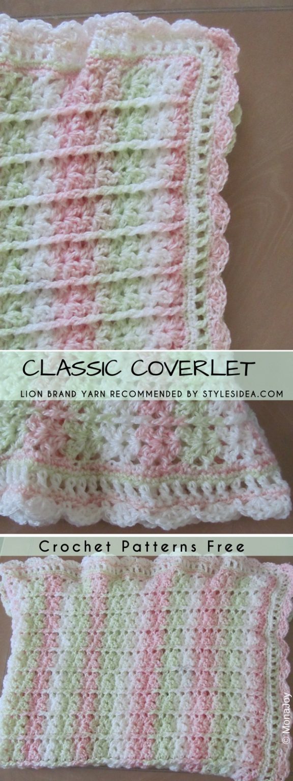 Classic Coverlet Crochet Pattern Free - Styles Idea