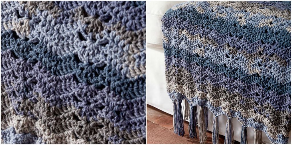 Ocean Waves Blanket Crochet Pattern Free - Styles Idea