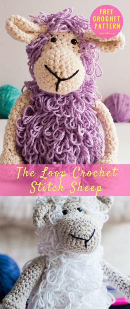 The Loop Stitch Sheep Crochet Pattern Free - Styles Idea