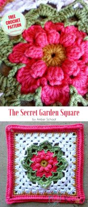 The Secret Garden Crochet Square - Styles Idea